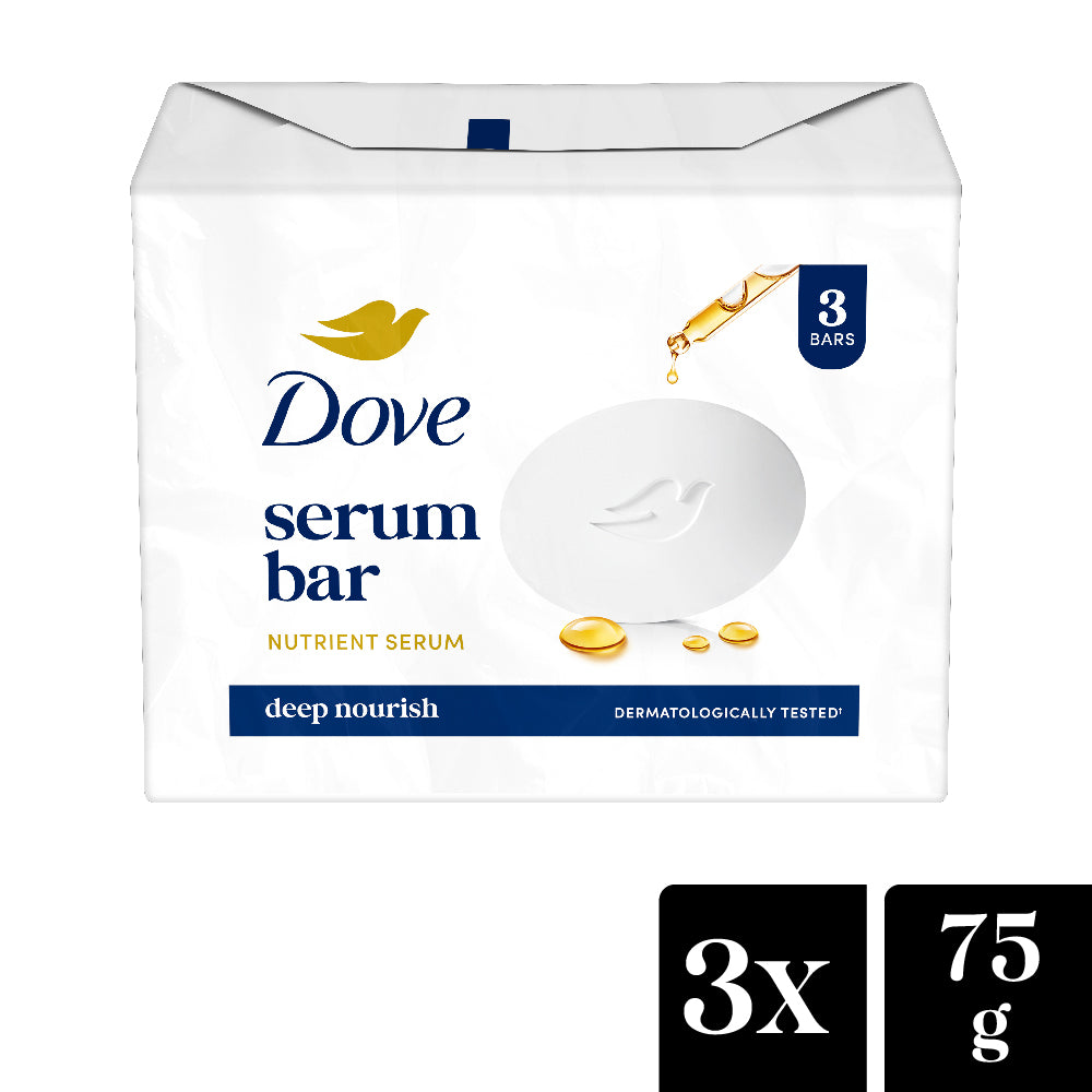 Dove Serum Bar with Nutrient Serum | 225g (75g x 3)