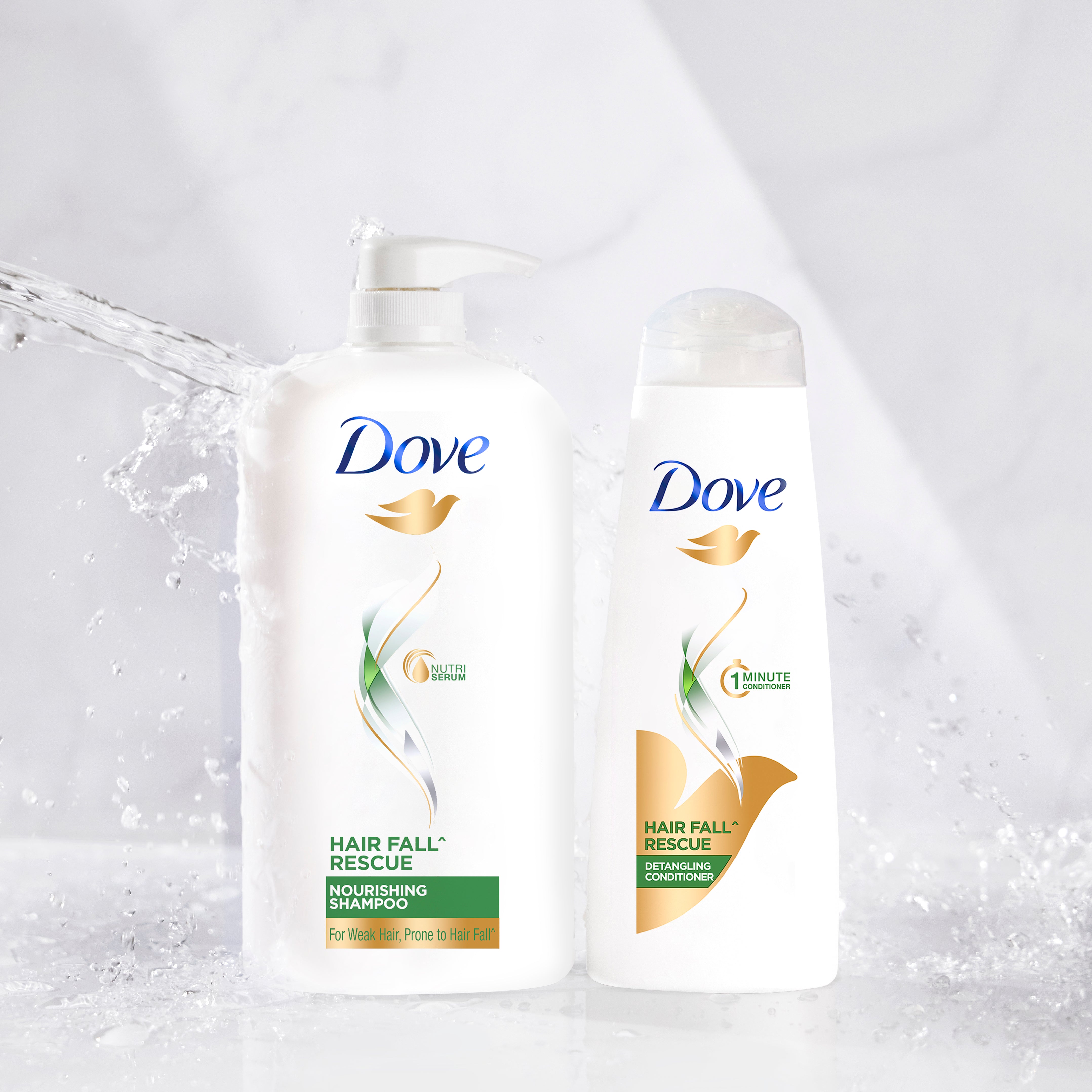 Dove Hair Fall Rescue Shampoo 1L & Conditioner 335ml (Combo Pack ...