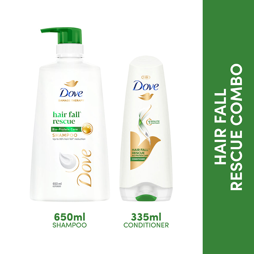 Dove Hair fall Rescue Shampoo 650ml & Conditioner 335ml (Combo Pack)
