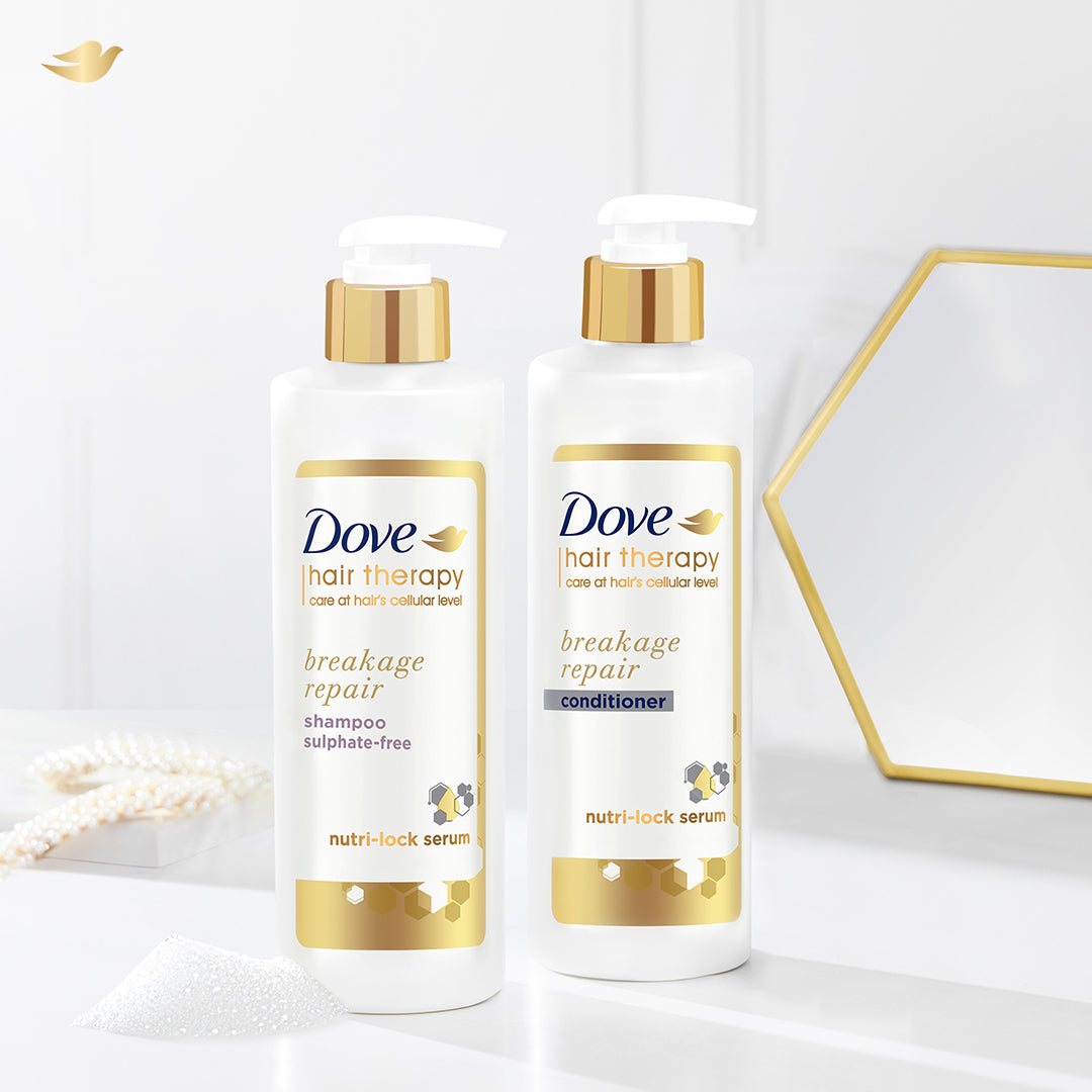 Dove Hair Therapy Breakage Repair Shampoo 380ml & Conditioner 380ml (C ...
